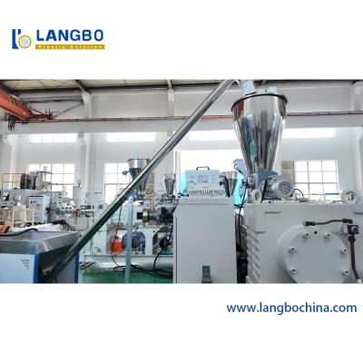 China Full-Automatic PVC Pipe Extrusion Line 16-630mm Twin Screw Extruder Vacuum Calibration Cooling for sale