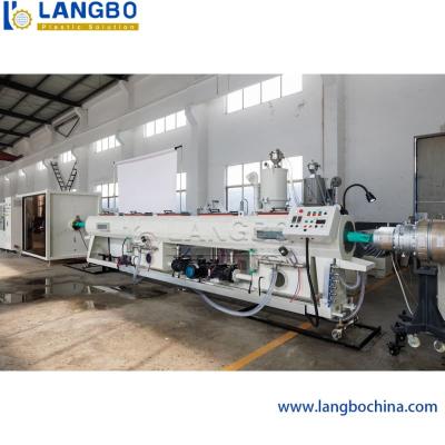 China PVC Pipe Extrusion Line 16-630mm Twin-Screw Extruder PLC Control UPVC Pipe Production for sale
