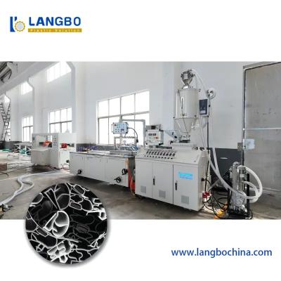 China PVC Sealing Strip Making Machine Single Screw Extrusion 40-100kg/h Output PLC Control for sale