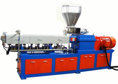 China Color Masterbatch Conical Twin Screw Extruder Machine for PP PE Granulation with 28-64 L/D Ratio and 0-600 RPM Speed for sale