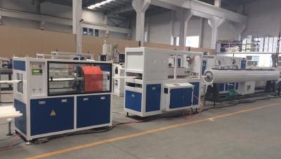 China Economical 315mm Twin Screw PVC Pipe Extrusion Line 55AC 350kg/h for sale