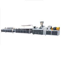 China Double Screw PVC/WPC Profile Machine 80/156 for 5-25mm Floor & Wall Panel Board Extrusion Line with 400 kg/h Capacity for sale