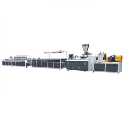 China Double Screw PVC/WPC Profile Machine 80/156 for 5-25mm Floor & Wall Panel Board Extrusion Line with 400 kg/h Capacity for sale