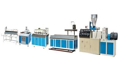 China Plastic Wood Composite PVC Profile Extrusion Line with 65/132mm Screw and 250-300kg/h Capacity for sale