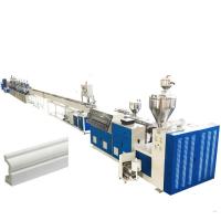 China PS PVC Profile Production Line for Skirting Boards - 5-10m/min Extrusion Speed, Under 100mm Width for sale