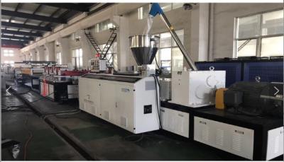 China Wpc Wall Panel PVC Profile Plastic Extrusion Line 600mm Twin Screw for sale