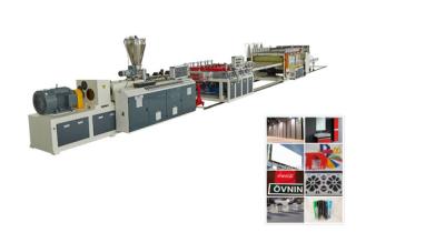 China Automatic WPC PVC Foam Board Production Line with 350-600 Kg/h Capacity and 3-30mm Thickness Range for Advertising Boards for sale