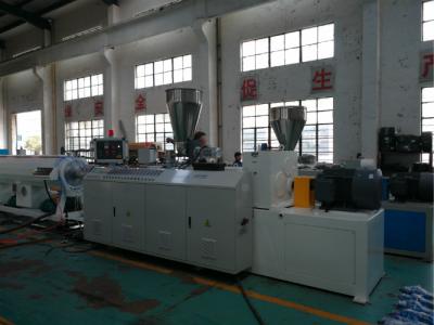 China Fully Automatic 380V 50HZ PVC Profile Extrusion Line with Twin Screw Extruder - 22KW to 110KW Motor Power, 180mm to 900mm Board Width for sale