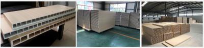 China Wood Plastic WPC Profile Extrusion Line Saw Cutter 300kg/h CE Standard for sale
