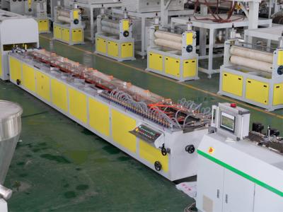 China PVC Profile Extrusion Line 22-55KW Motor Power for Window Door Ceiling Trunking for sale