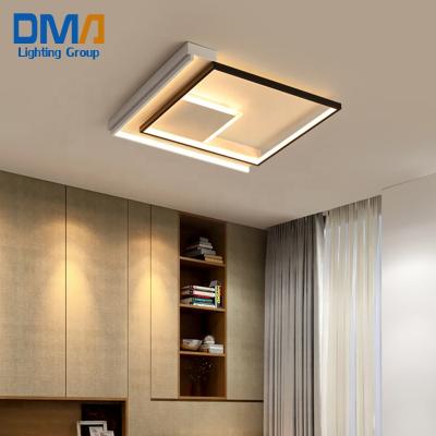 China Surface Mounted Hot-selling Ultrathin Square Led Nordic Modern Daylight Bedroom Ceiling Lamp for sale