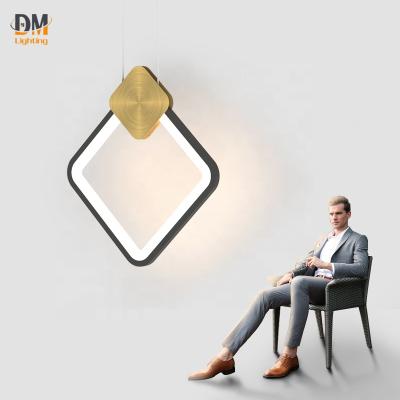 China Modern Hall Lamp Nordic Led Cloud Square LED Luxury Modern Hanging Pendant Lamp 32W Hotel Room Restaurant from Live Acrylic Shop Sitting Lighting for sale