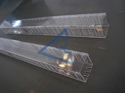 China Low Smoke Halogen Free Plastic Wiring Duct PC Flame Retardant Cable Duct 2m Length for sale