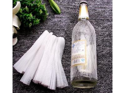 China Wine Bottle Mesh Bag 100mm x 200mm Economical Packaging Net Roll for sale
