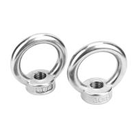 China High Strength Marine Rings Round Nut Rigging 304 Stainless Steel Eye Bolt Lifting Screw for sale