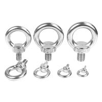 China High Strength Marine Rings Round Nut Rigging 304 Stainless Steel Eye Bolt Lifting Screw for sale