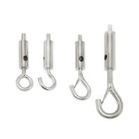 China Stainless Steel Brass Carbon Steel Cable Gripper Led Lighting Wire Rope Accessories with Hook for sale