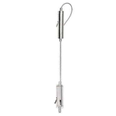 China Bottom Adjustable Steel Cable Suspension Kits External Thread for Hanging Light Custom Length for sale