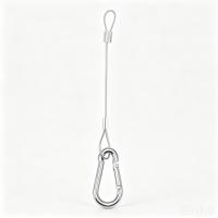China Safety Stainless Steel Wire Rope Sling With Carabiner Lighting Accessories for sale