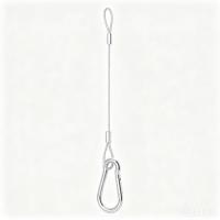 China Safety Stainless Steel Wire Rope Sling With Carabiner Lighting Accessories for sale