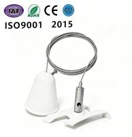 China Adjustable Black White Lighting Suspension Kit For 4 Wire Track Lights LED Linear Lamps for sale