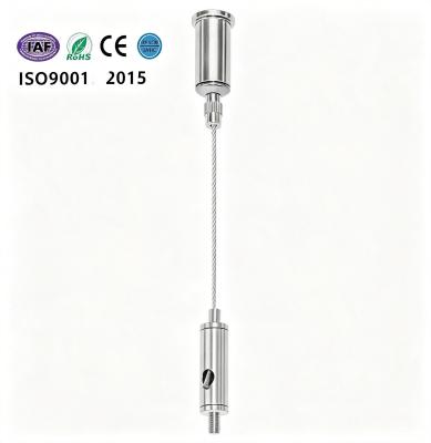 China Both End Adjustable External Thread Suspension Kits for Hanging Lamps Wire Rope for sale