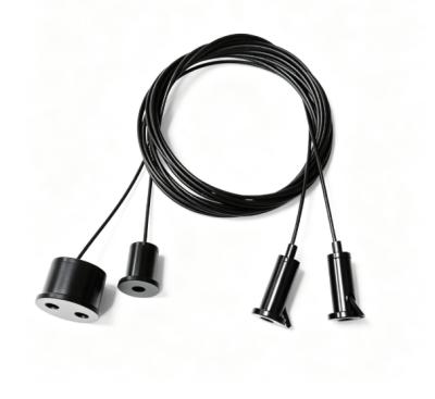 China Adjustable Hanging Kit Brass Ceiling Cable Clip Steel Wire Rope Cable Gripper for Linear Lamp for sale