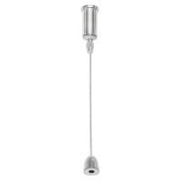 China LED Adjustable Hanging Kit Brass Ceiling Cable Clip Steel Wire Rope Cable Gripper for Linear Lamp for sale