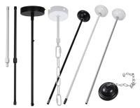 China Ceiling Canopy Art Cable Hanging System Top Sucking Disk with Supporting Rod for sale