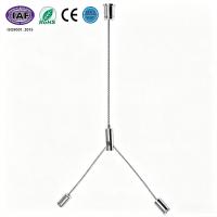 China Adjustable Stainless Steel Suspension Kit Dual Point Support For Hanging Linear Pendant Lighting for sale