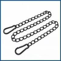China Black Sling Chain Carabiner Suspension Kits for Panel Lights Wire Rope Hanging for sale