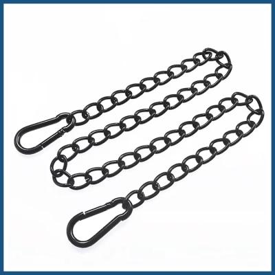 China Black Sling Chain Carabiner Suspension Kits for Panel Lights Wire Rope Hanging for sale