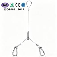 China Stainless Steel LED Panel Light Suspension Kit Adjustable with Dual Point Support for sale