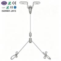 China Pendant Lighting Stainless Steel Cable Hanging Kit Adjustable with Dual Loop Suspension Wire for sale