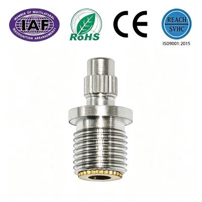 China Knurled Lock Cap Brass Cable Gripper for Stepless Height Adjustment Luminaire Suspension for sale