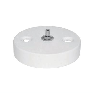 China 60mm 14mm White Ceiling Rose Two Cable Pass Holes for Chandelier for sale