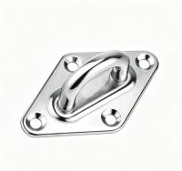 China Stainless 304 Diamond Pad Eye Plate for Wire Rope Hanging Lighting Systems Ceiling for sale