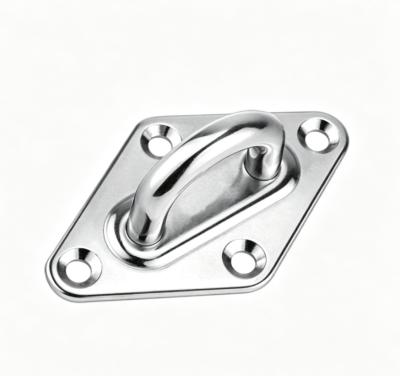 China Stainless 304 Diamond Pad Eye Plate for Wire Rope Hanging Lighting Systems Ceiling for sale