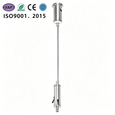 China External Thread Slotted Brass Cable Gripper Suspension Hanging Kit for Suspended Lamps for sale