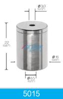 China Cylindrical Iron Ceiling Attachment Nickel Plated Easy Installation for sale