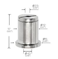 China T Shape Iron Ceiling Attachment Flange Base Nickel Plated Easy Installation for sale