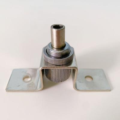 China Iron U Bracket Cable Gripper for 4.5mm 5.0mm Wire Rope Nickel Plated for sale