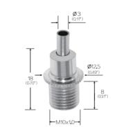 China Black Knurled Cable Grippers 5mm 8mm 10mm Threaded Shank Easy Installation for sale