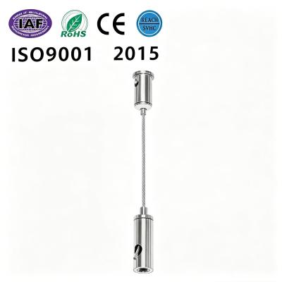 China Bidirectional Adjustable Linear Lights Suspension Cable Assembly Embedded Mounting for sale