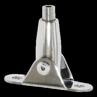China Left and Right Movable Iron Cable Gripper 30mm Center to Center Diameter 3.0mm 3.2mm Wire Rope for sale