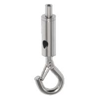 China Spring Hook Non Slotted Cable Gripper for 1.0mm 1.2mm 1.5mm Wire Rope for sale