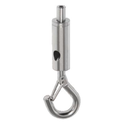 China Spring Hook Non Slotted Cable Gripper for 1.0mm 1.2mm 1.5mm Wire Rope for sale