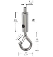 China Spring Hook Non Slotted Cable Gripper for 1.0mm 1.2mm 1.5mm Wire Rope for sale