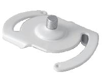 China Round Base Quick Clip Cable Gripper for Aluminium Profile Suspension Hardware for sale