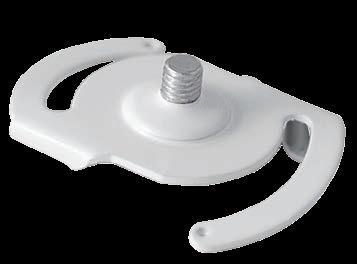 China Round Base Quick Clip Cable Gripper for Aluminium Profile Suspension Hardware for sale